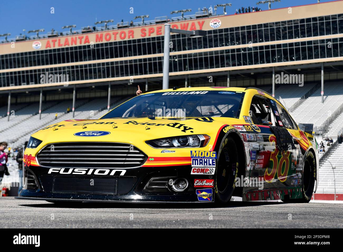 David Gilliland during practice for the NASCAR Sprint Cup Series race ...