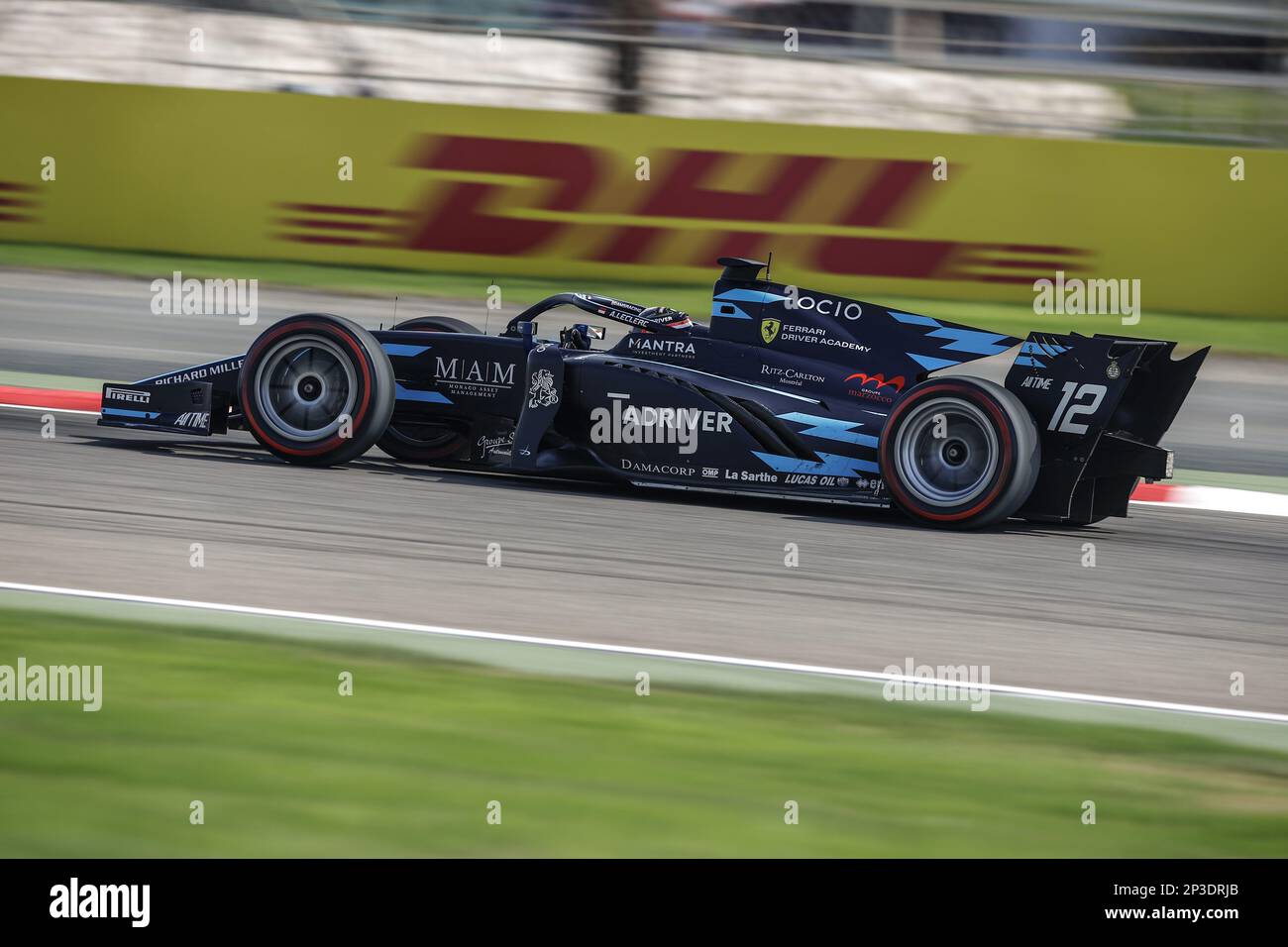 12 LECLERC Arthur (mco), DAMS, Dallara F2, action during the 1st round ...