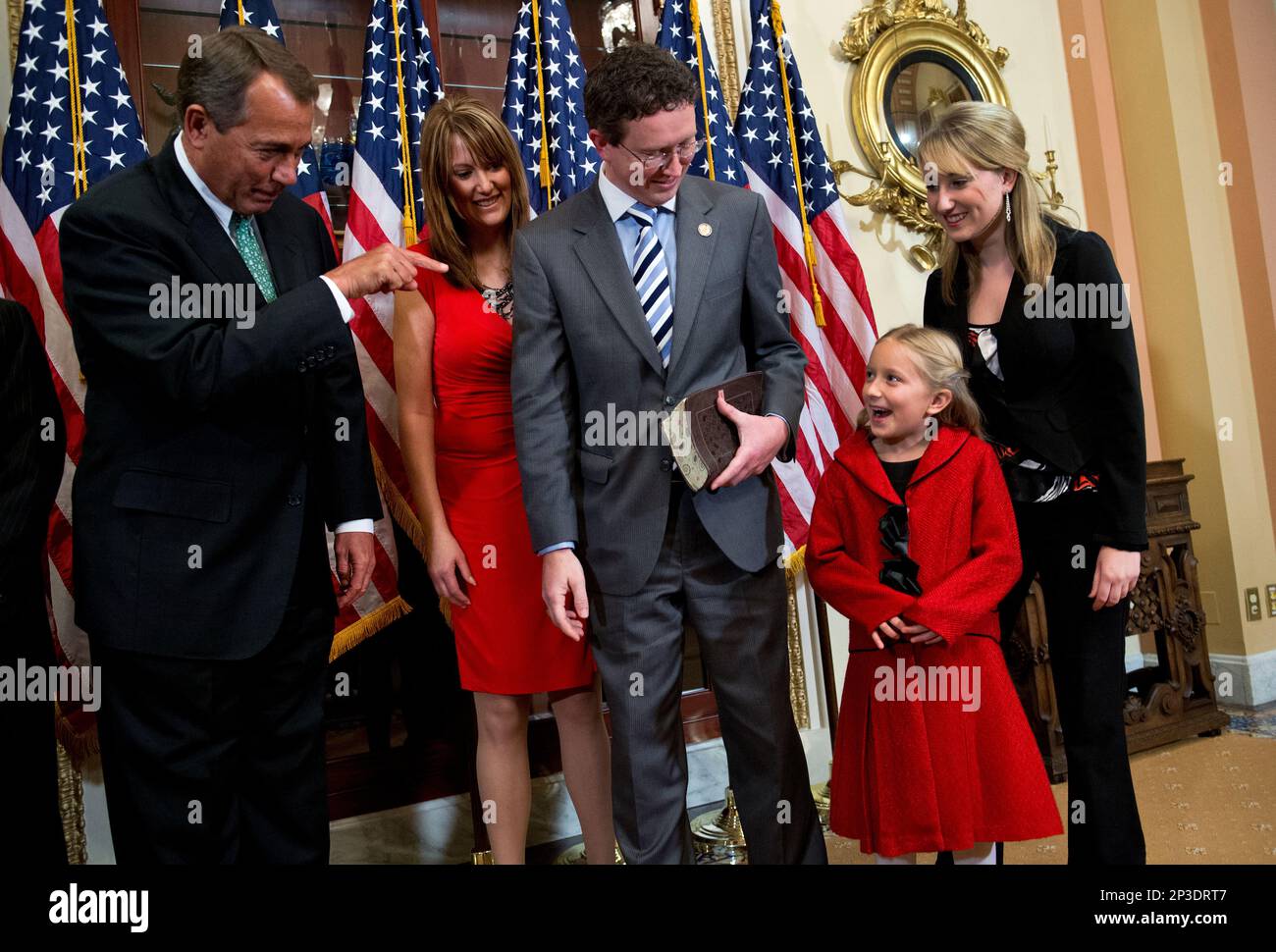 UNITED STATES - NOVEMBER 13: Speaker John Boehner, R-Ohio, left, points ...