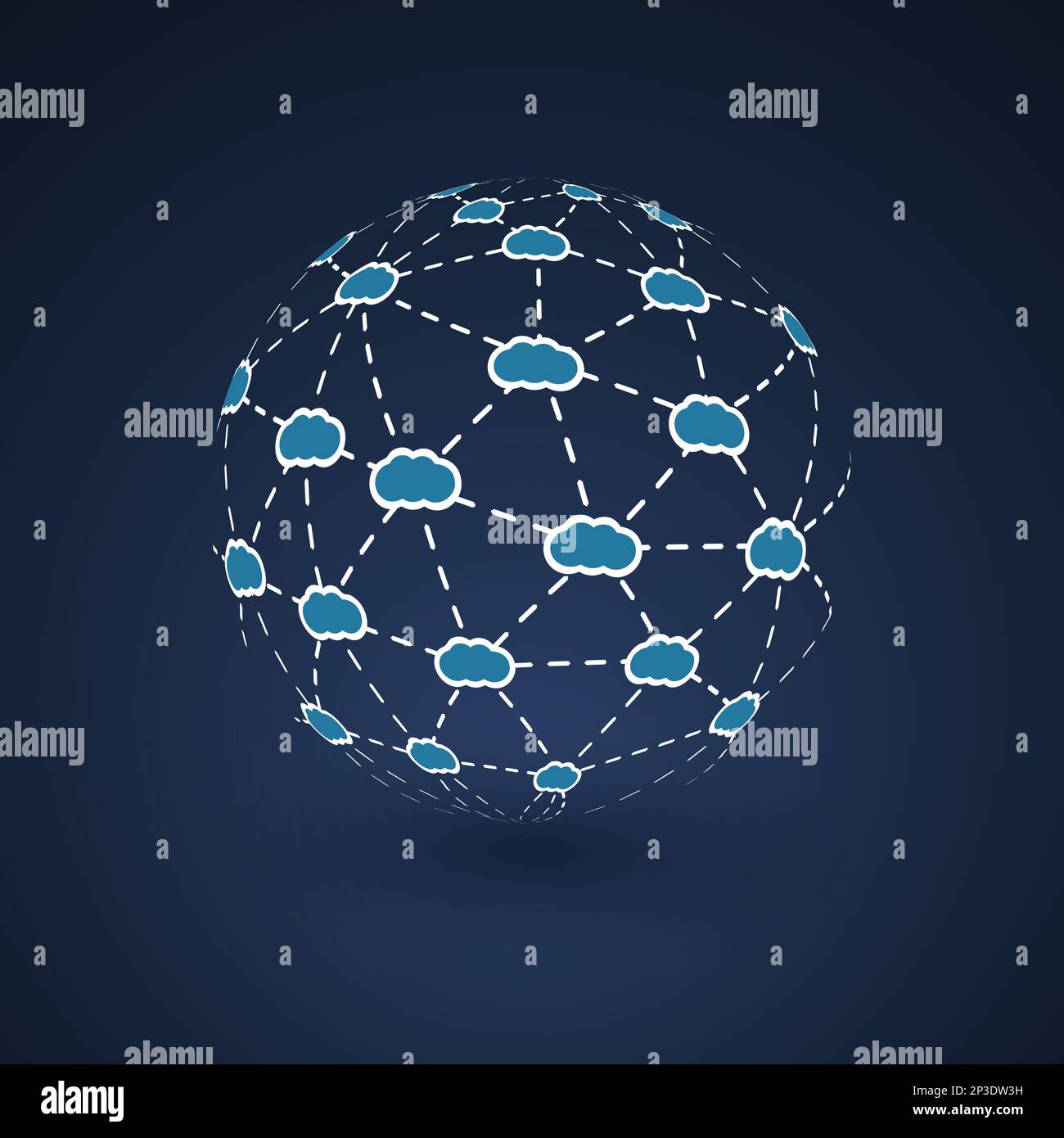 Networks Cloud Computing in Globe Design Stock Vector Image & Art - Alamy