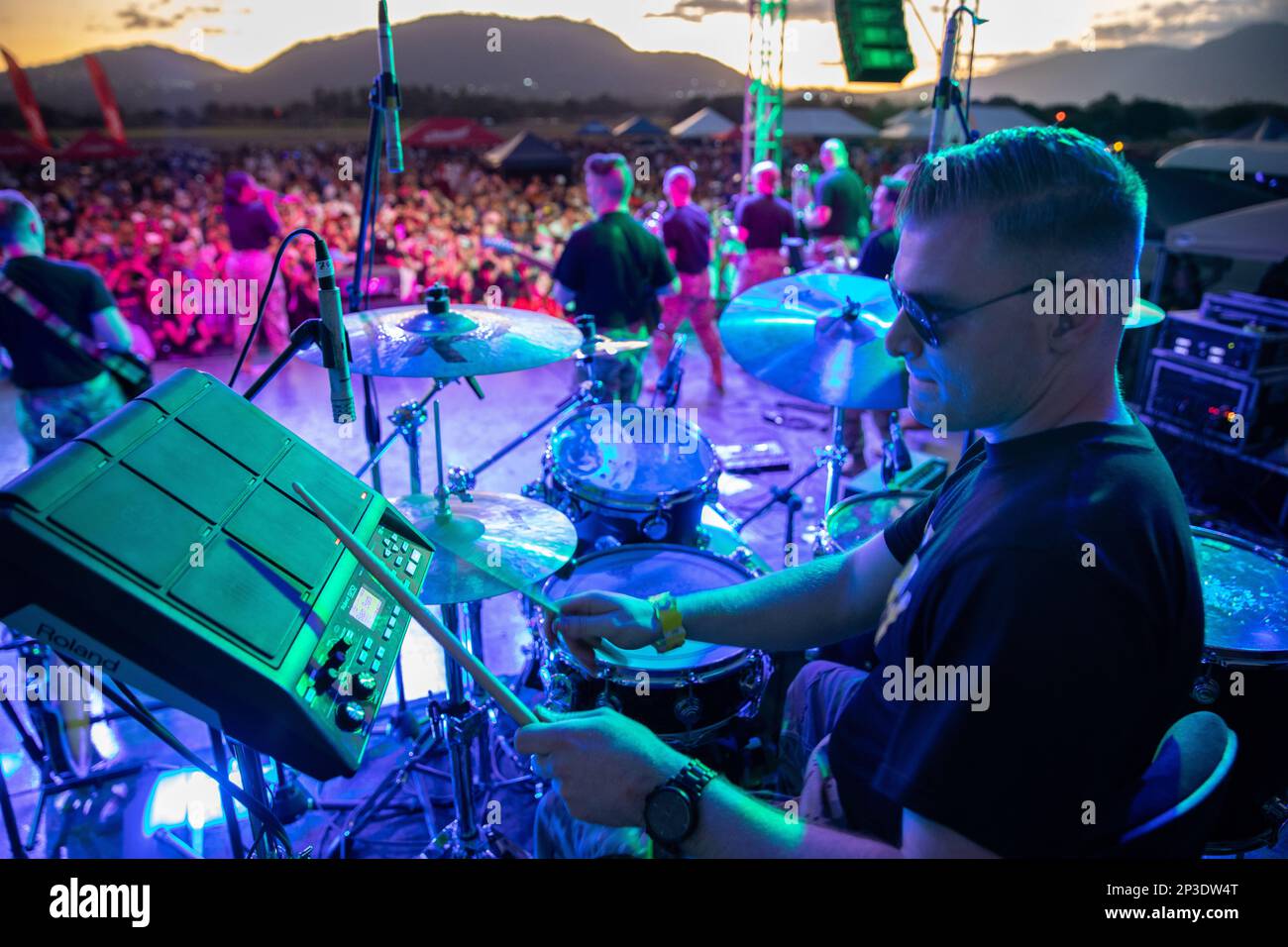 Sgt. 1st Class David Selmer, a drummer and production director, 39th ...