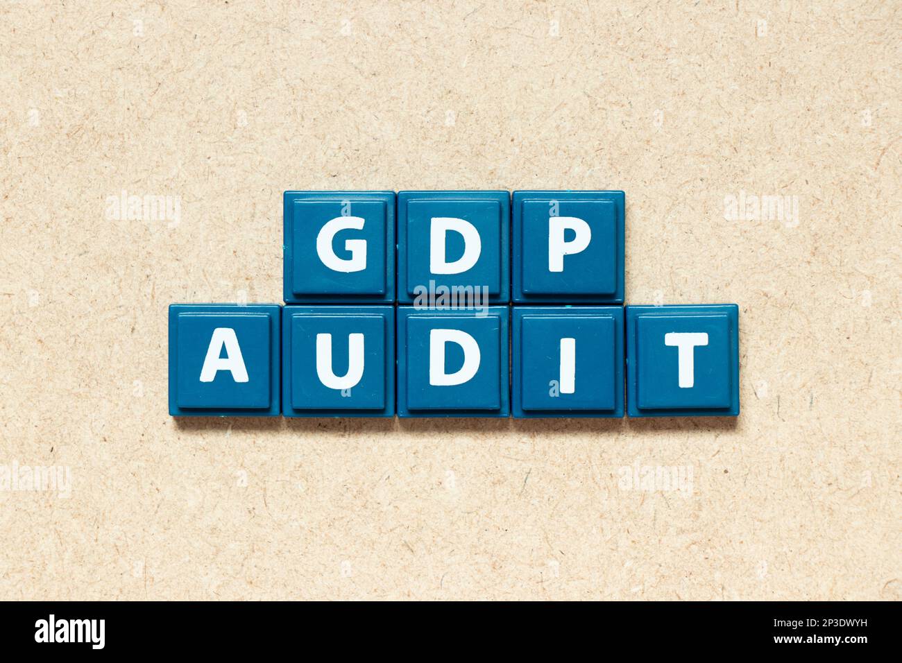 Tile alphabet letter in word GDP (Good distribution practice) audit on ...