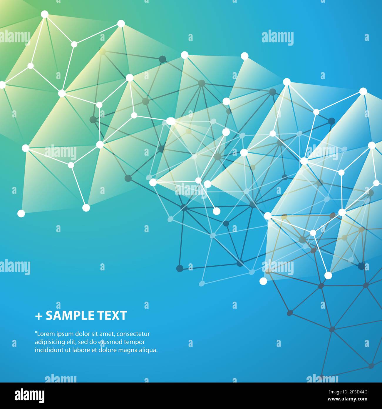Connections Molecular Global Business Network Design Abstract Mesh Background Stock Vector