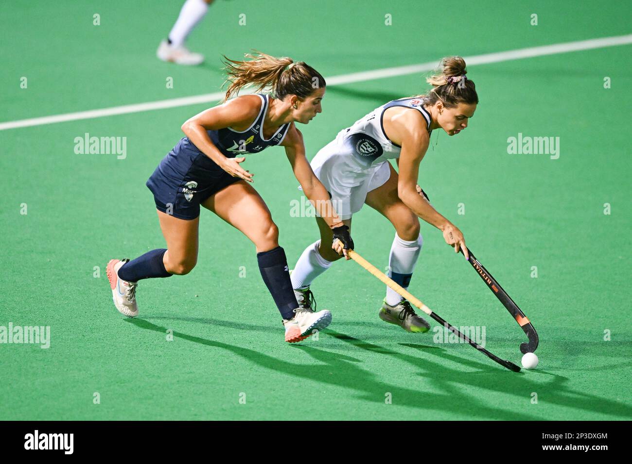 Hobart, Australia. 05th Mar, 2023. Agostina Alonso (L) of Argentina ...