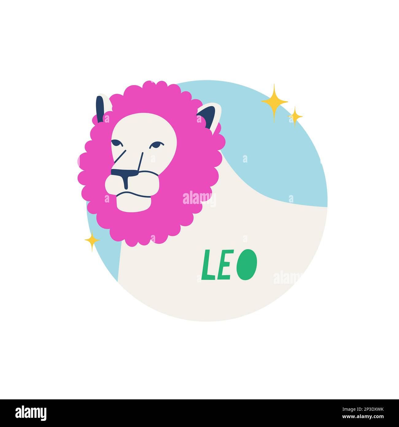 Leo zodiac sign. The fifth symbol of the horoscope. Astrological sign ...