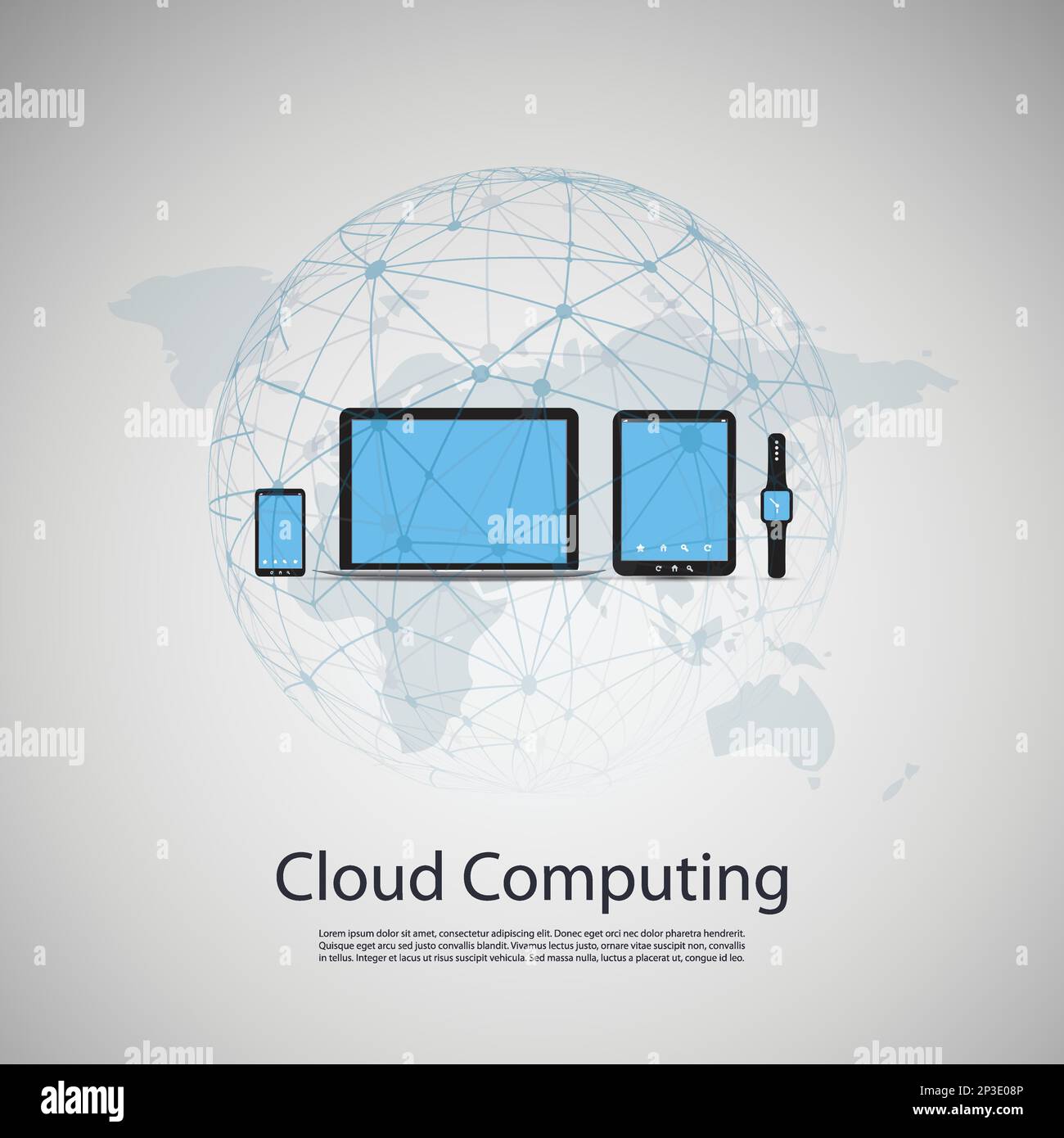 Cloud Computing Concept Stock Vector Image & Art - Alamy