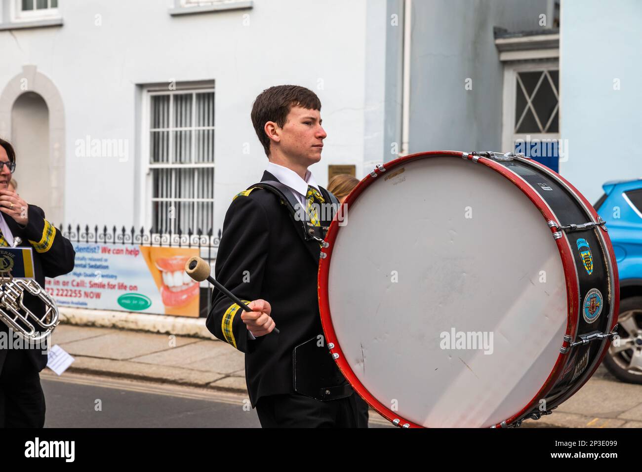 Truro, Cornwall, UK, 4th March 2023, St Piran’s Day (Gool Peran in ...