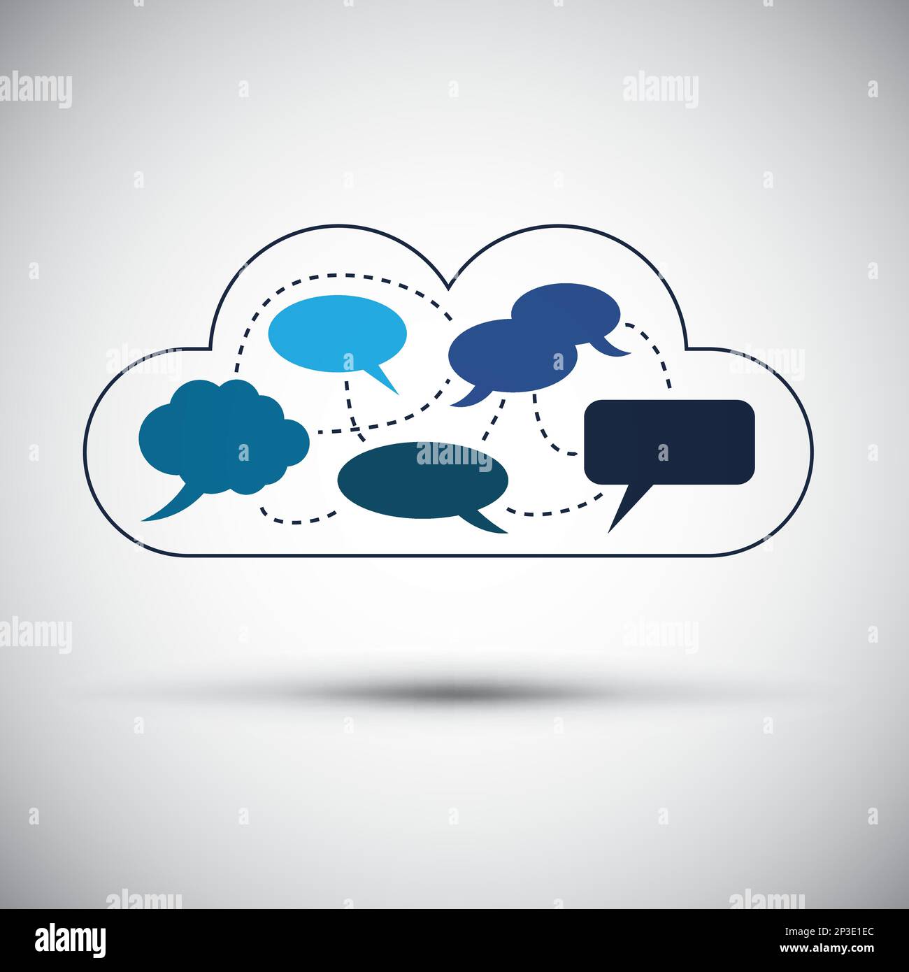 Cloud Computing Concept Design Stock Vector Image & Art - Alamy