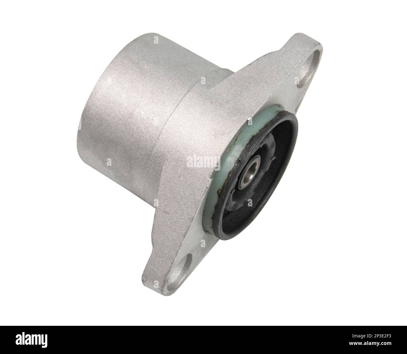 Car element silent block silver isolated on the white background Stock ...