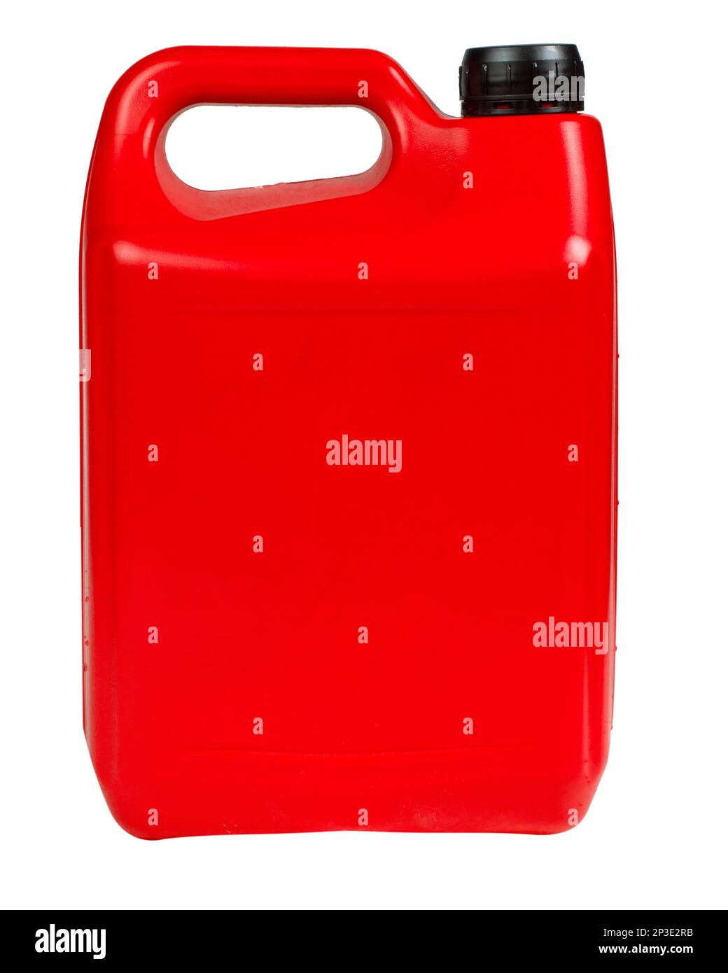 Bottle red canister can antifreeze liquid container isolated on the ...