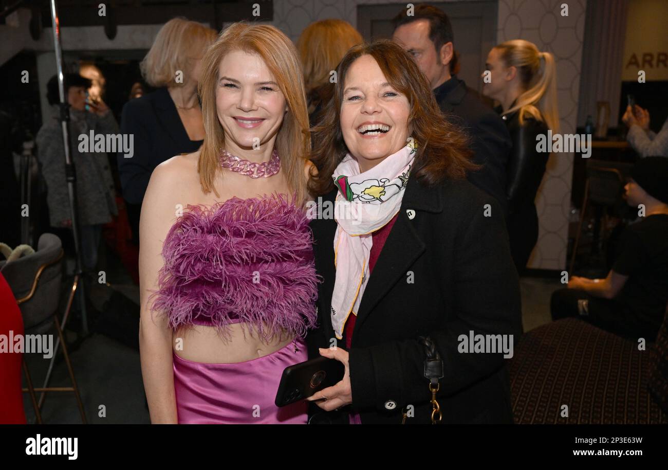 Munich, Germany. 05th Mar, 2023. Actress Silke Popp and director ...