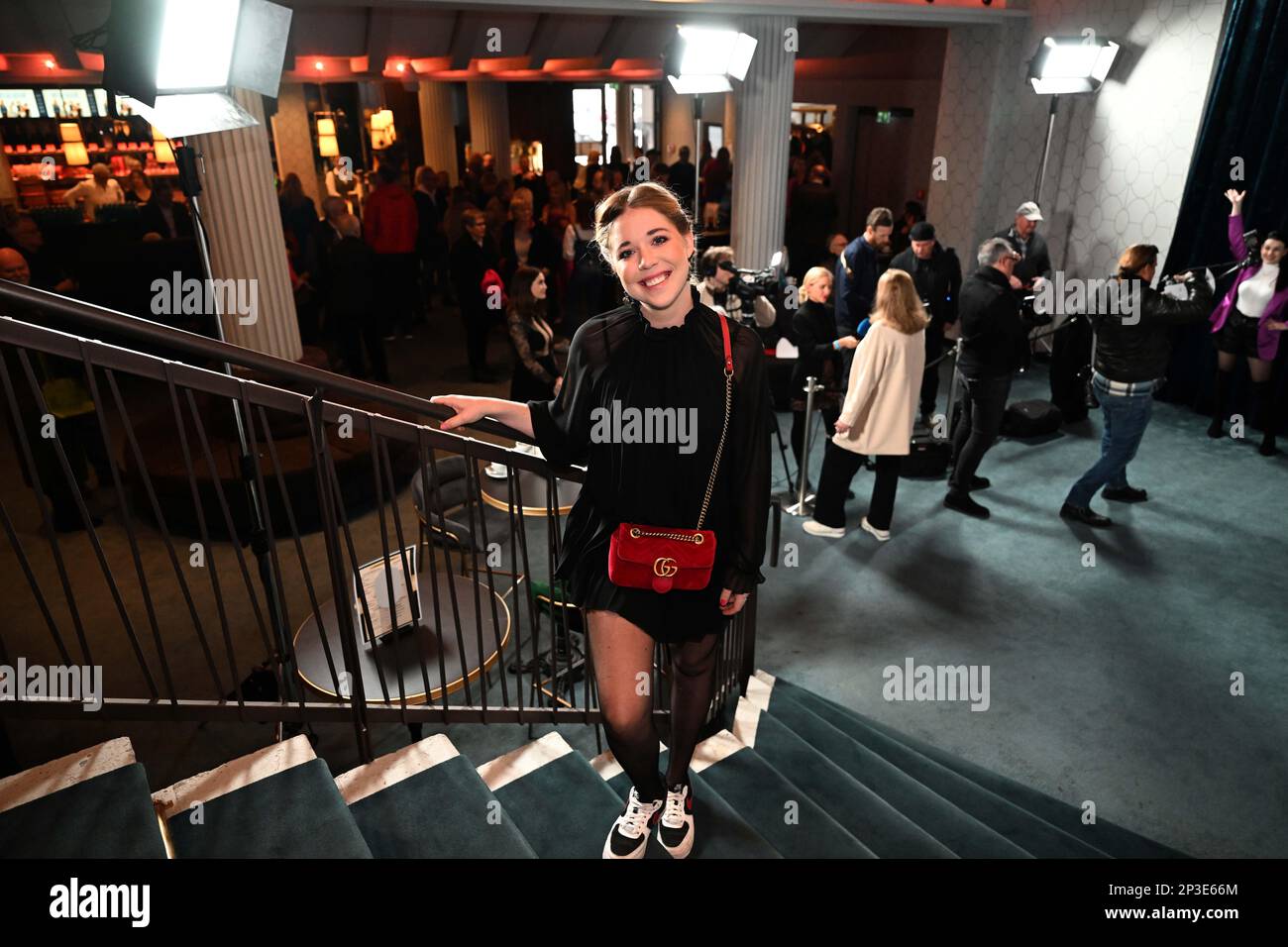 Munich, Germany. 05th Mar, 2023. Actress Josefina Vilsmaier stands on a ...
