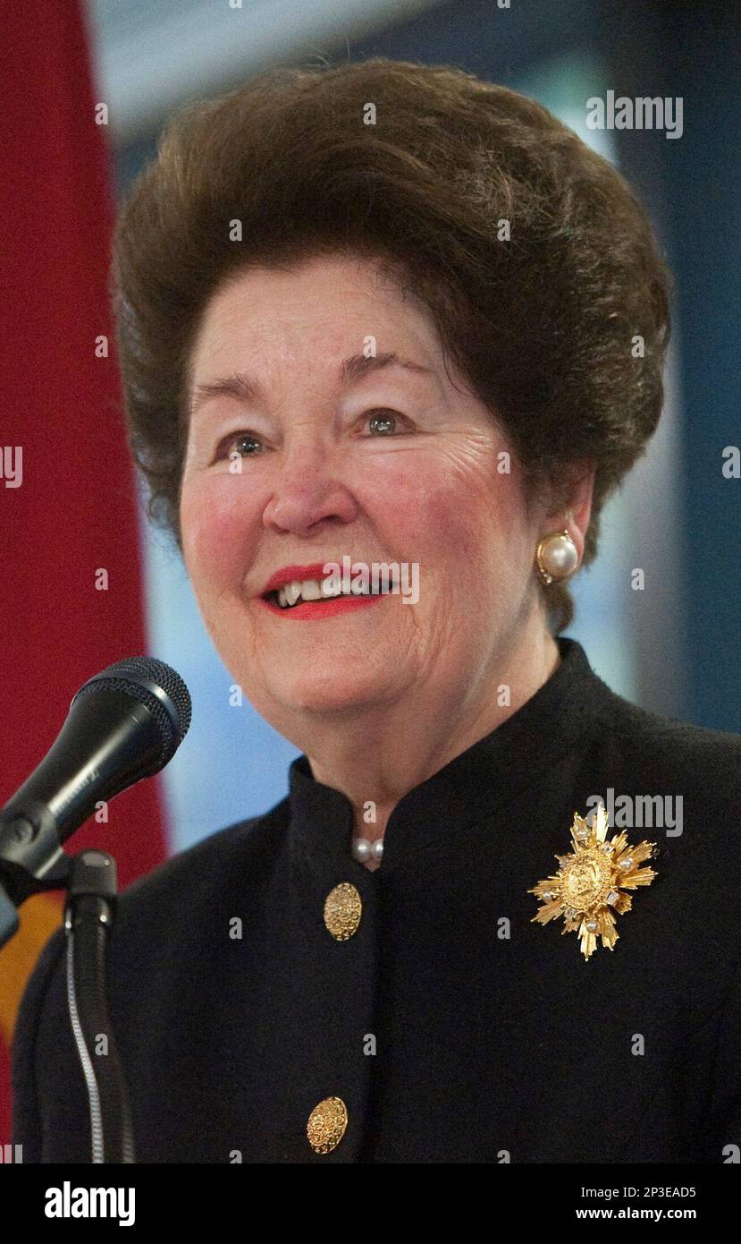 UNITED STATES - DECEMBER 3: Joyce Murtha, wife of the late Rep. John ...