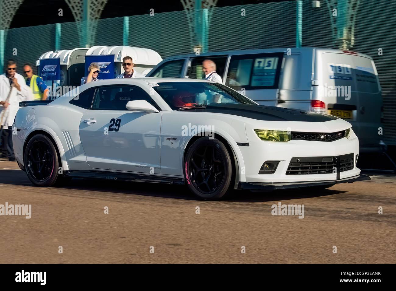 Patrick Tucker driving a Chevrolet Camaro Z/28 at The Brighton National ...