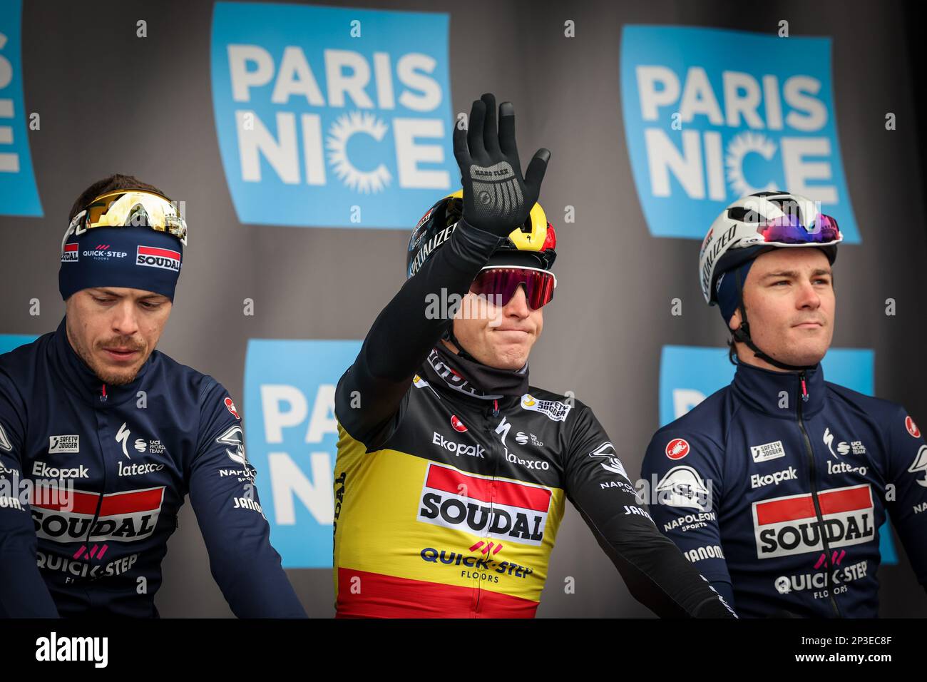 Belgian Tim Merlier of Soudal Quick-Step pictured at the start of the ...