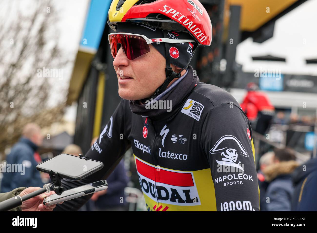 Belgian Tim Merlier of Soudal Quick-Step pictured at the start of the ...