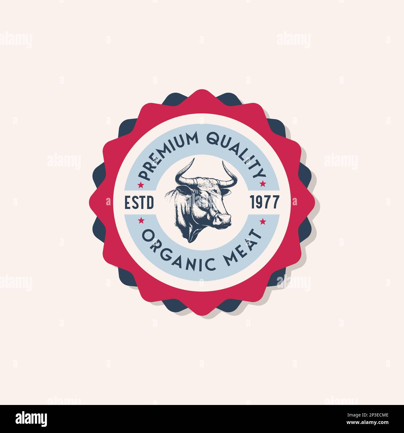 Best Local Cattle Farm Retro Framed Badges or Logo Templates Collection ...