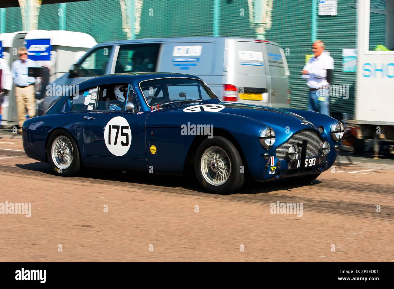 Simon Jefferies driving a Aston Martin DB3 at The Brighton National ...