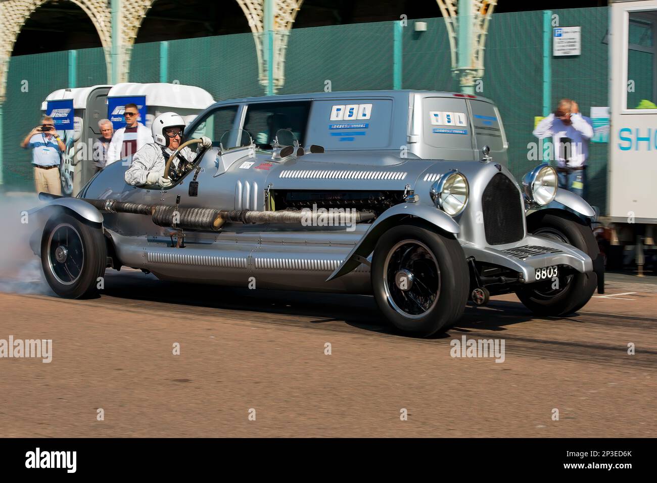 Robin Beech driving a 1930 Rolls Royce Handlye Special at The Brighton ...