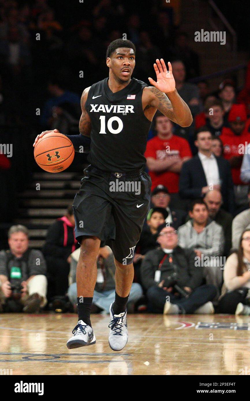 February 23, 2015: Xavier's Guard Remy Abell (10) during a Big East ...
