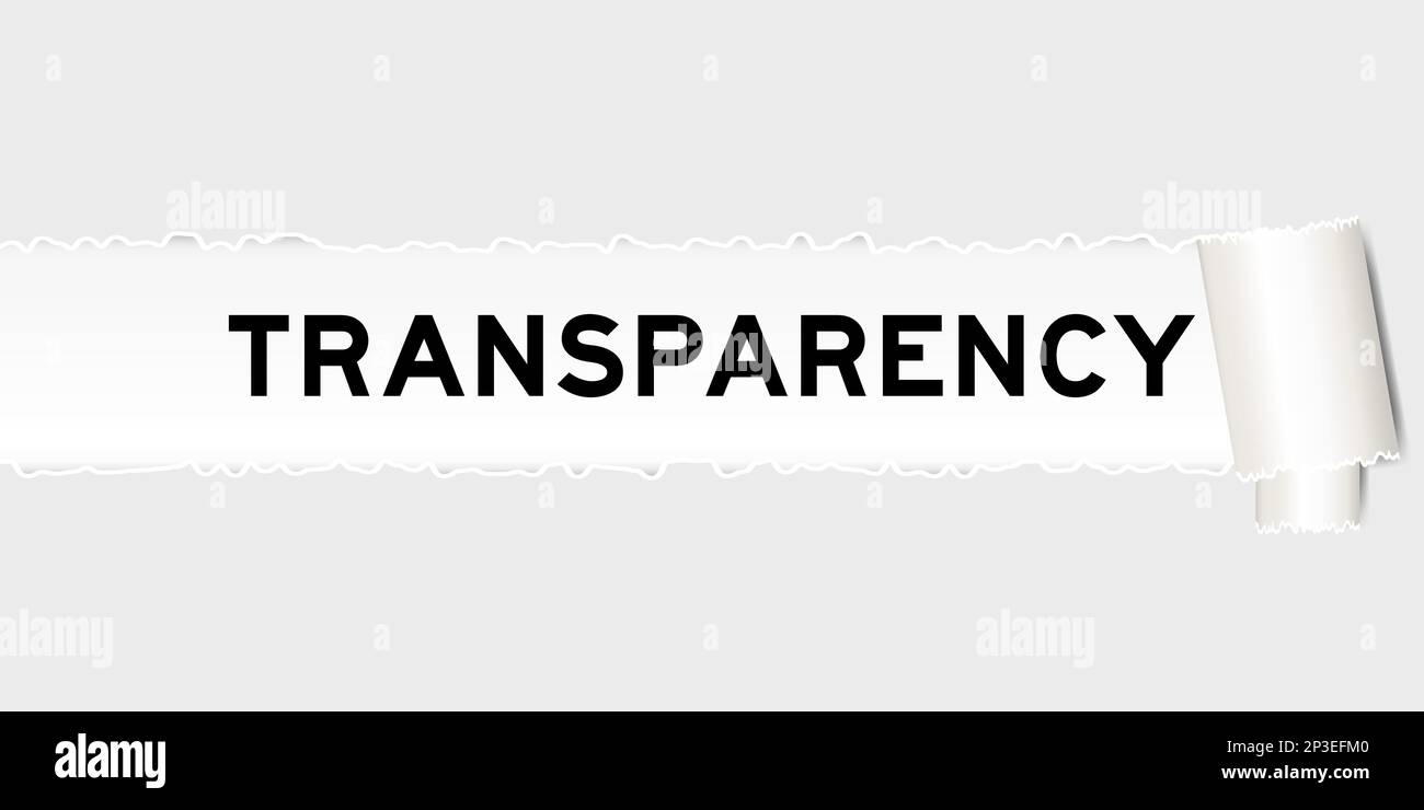 Ripped gray paper background that have word transparency under torn ...