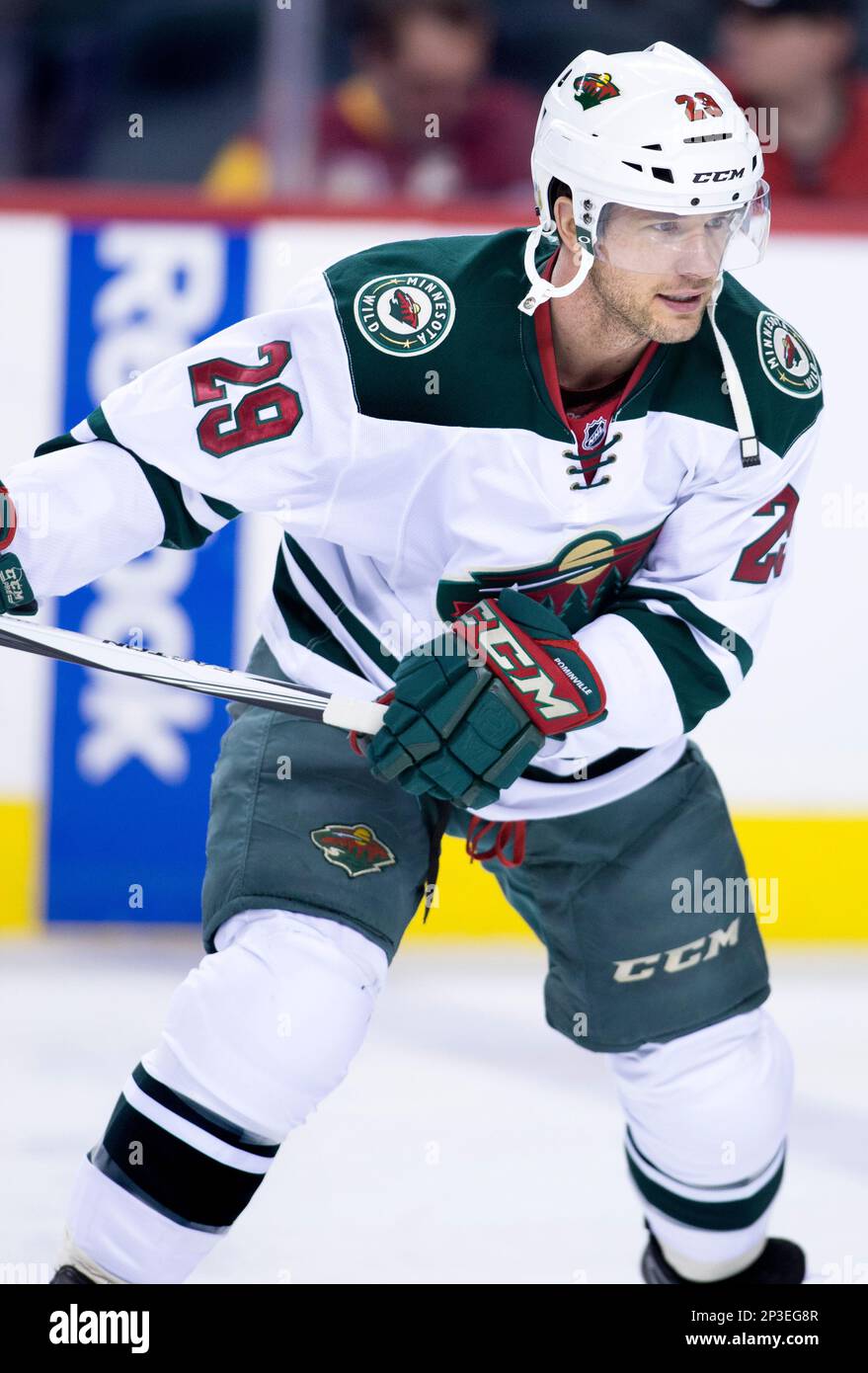 NHL profile photo on Minnesota Wild's Jason Pominville during a game ...
