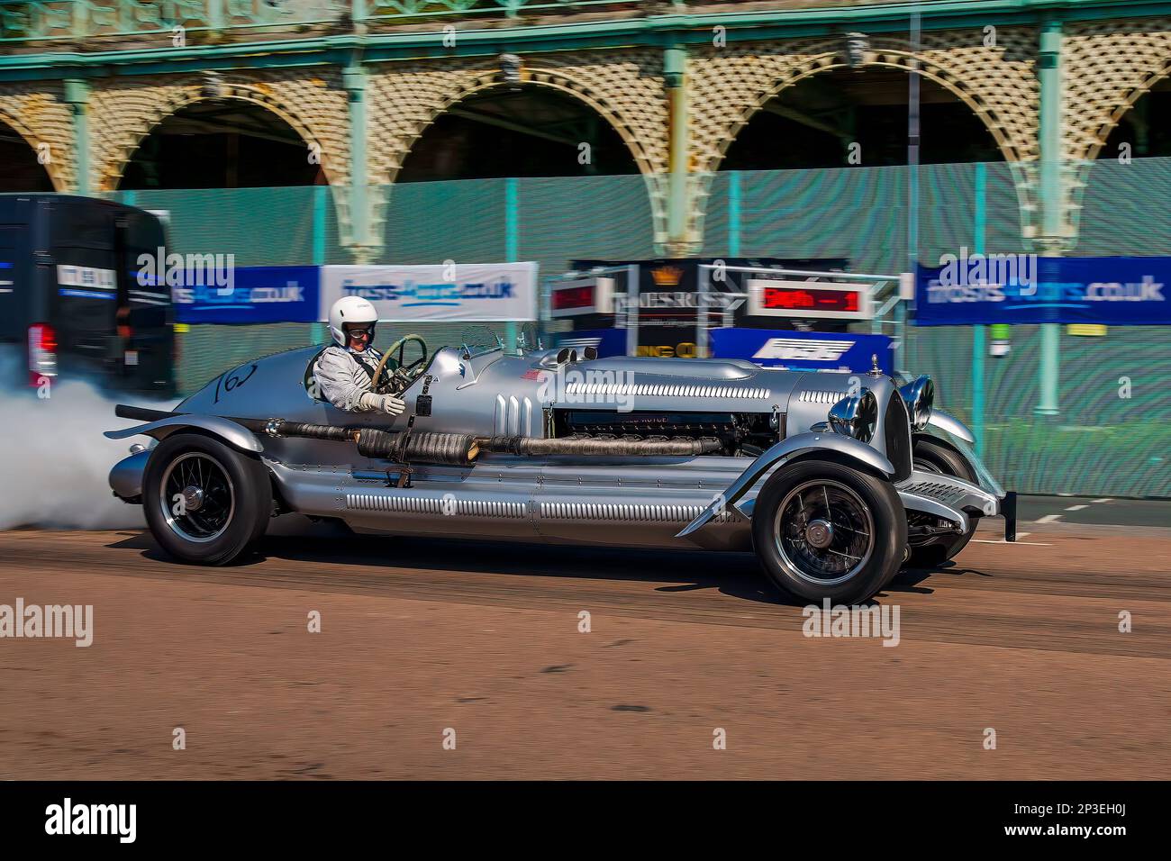 Robin Beech driving a 1930 Rolls Royce Handlye Special at The Brighton ...