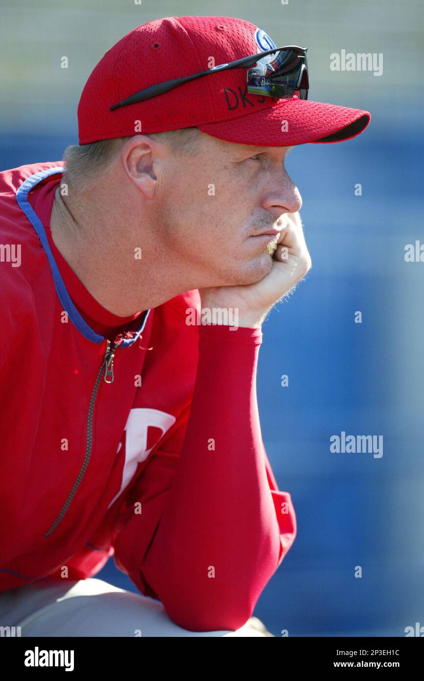 Mike Timlin of the Philadelphia Phillies before a 2002 MLB season game ...