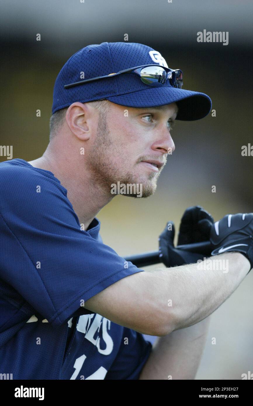 Mark Kotsay of the San Diego Padres before a 2002 MLB season game ...