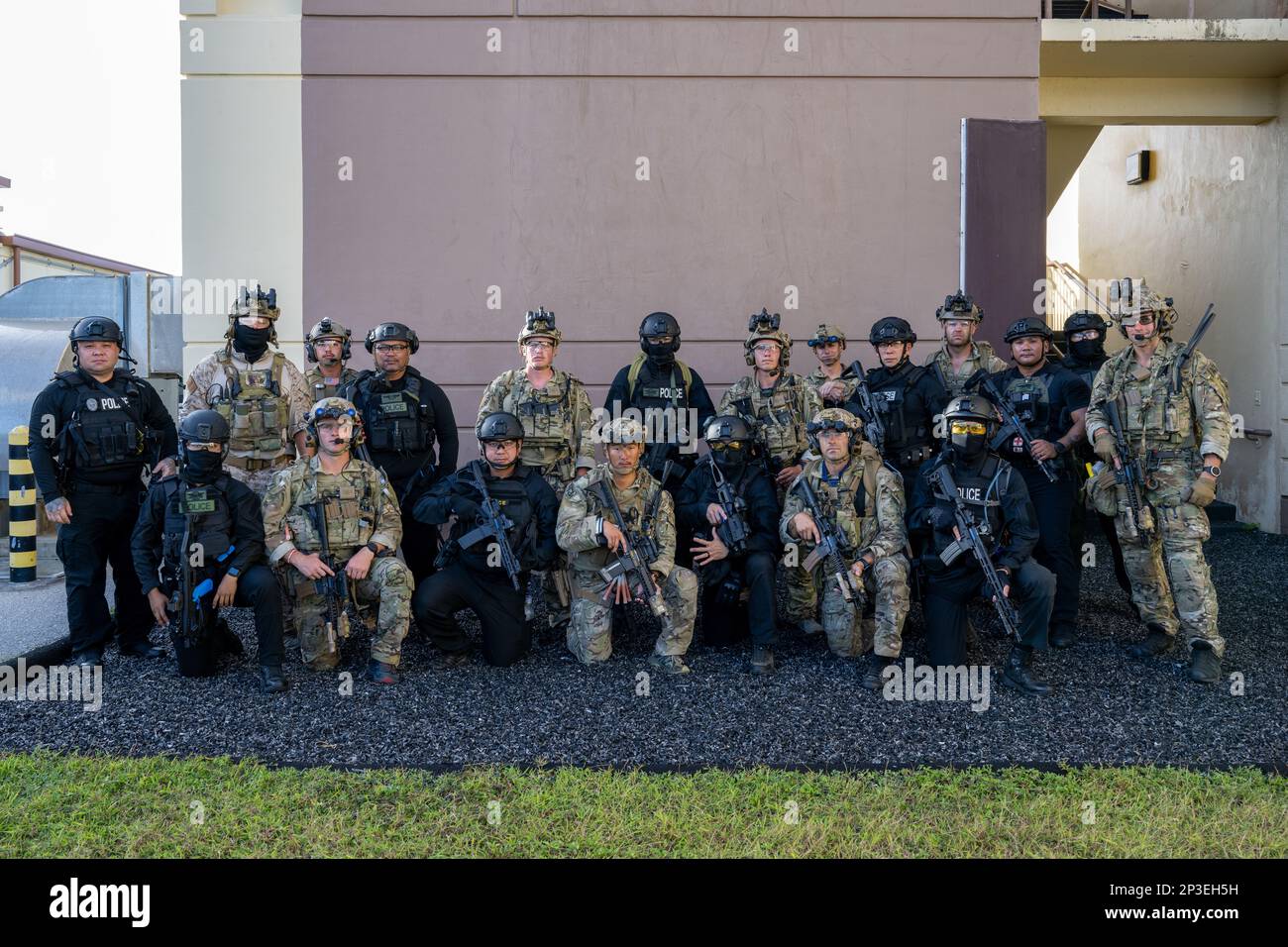 SANTA RITA, Guam (Feb. 9, 2023) Sailors assigned to Explosive Ordnance Disposal Mobile Unit ...