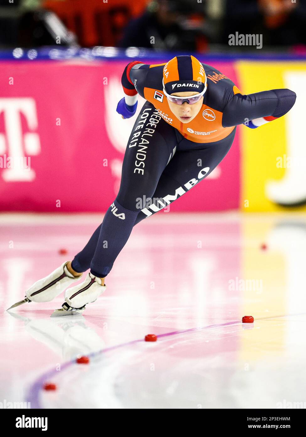 HERENVEEN - Jutta Leerdam during the 1500 meters for women at the ISU ...