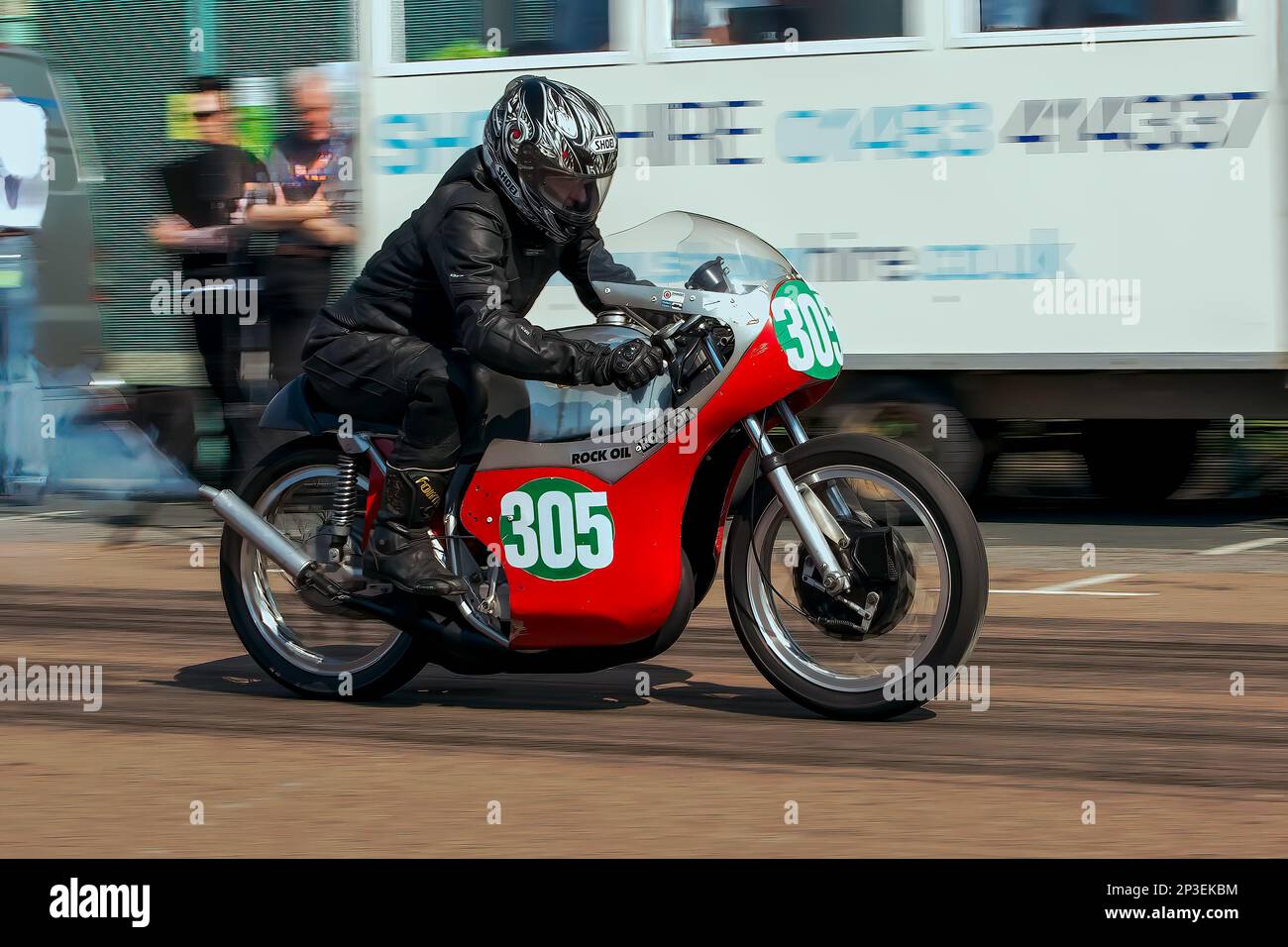 John Holt riding a DMW Hornet at The Brighton National Speed Trials ...