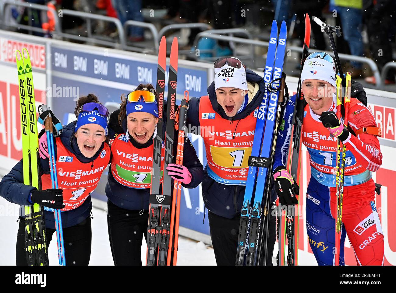 Biathlon World Cup race - mixed relay, 5 March 2023 Nove Mesto na ...
