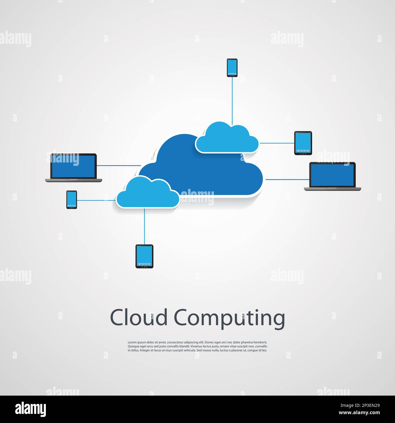 Cloud Computing Networks Design Concept Stock Vector Image And Art Alamy