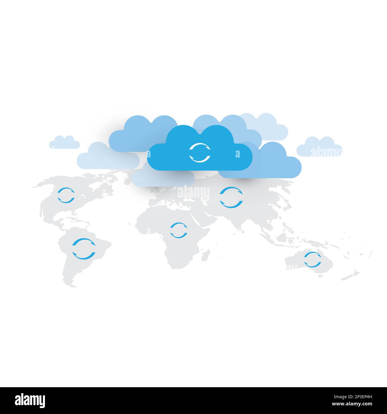 Cloud Computing Concept Design Stock Vector Image & Art - Alamy