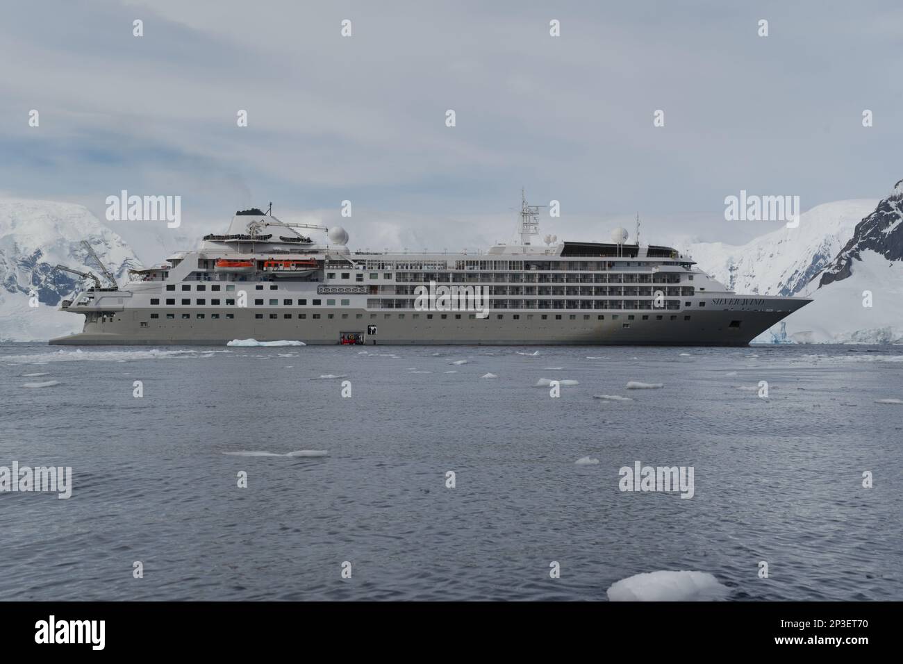 Cruise ship at Portal Point - Antarctica Stock Photo - Alamy