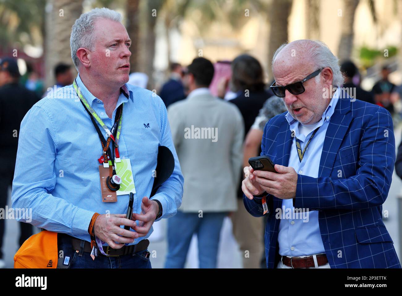 David Richards (GBR) CEO Prodrive (Right). 05.03.2023. Formula 1 World ...