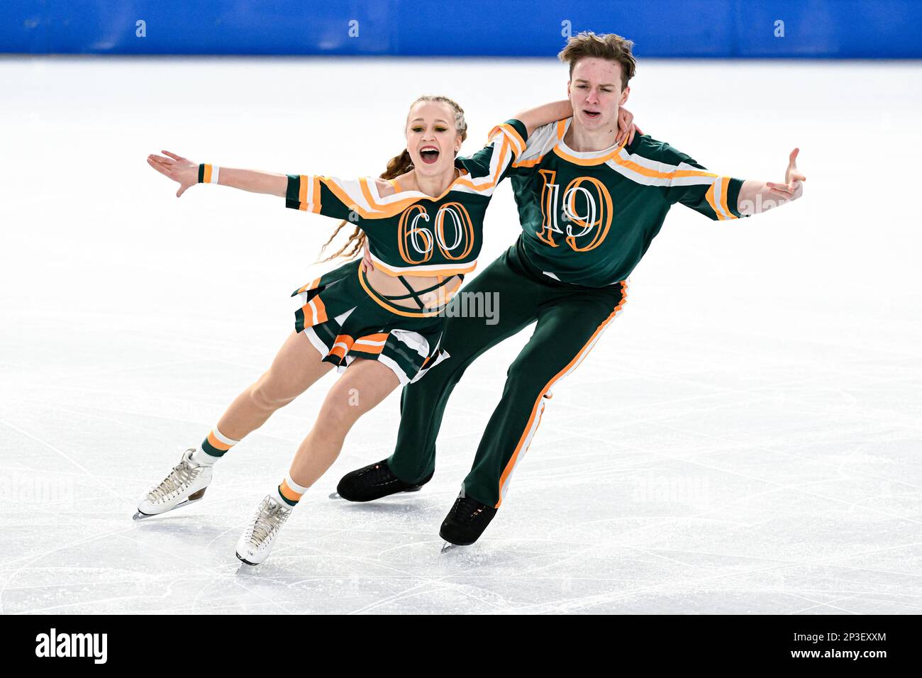 Angelina KUDRYAVTSEVA & Ilia KARANKEVICH (CYP), during Junior Ice Dance ...