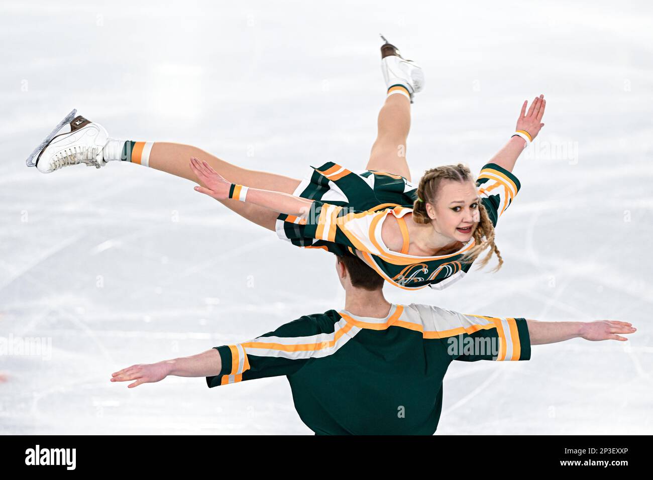 Angelina KUDRYAVTSEVA & Ilia KARANKEVICH (CYP), during Junior Ice Dance ...