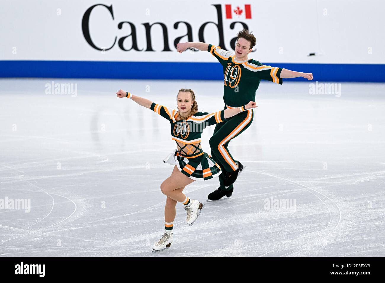 Angelina KUDRYAVTSEVA & Ilia KARANKEVICH (CYP), during Junior Ice Dance ...