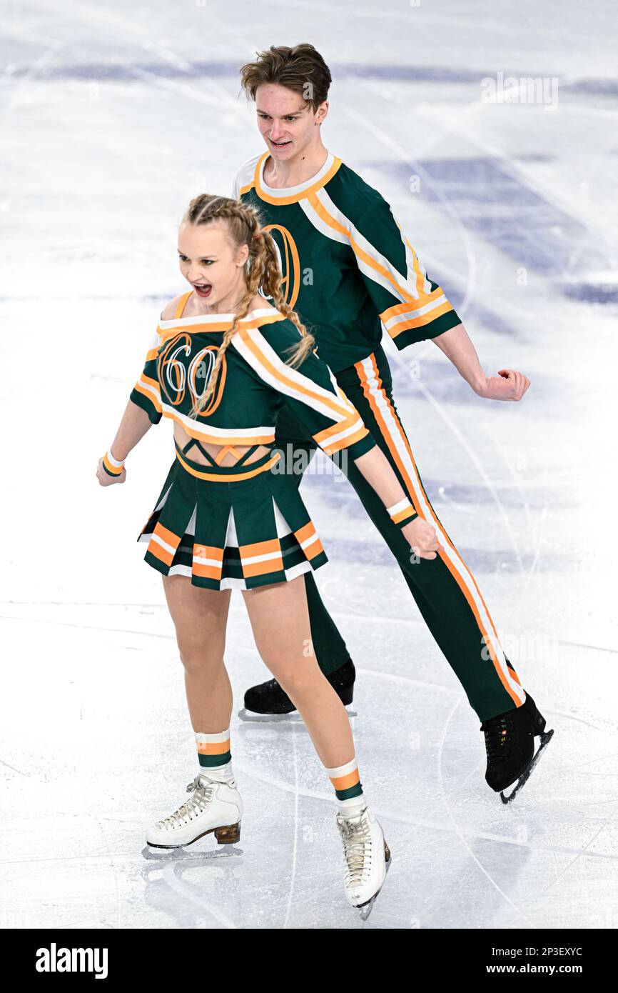 Angelina KUDRYAVTSEVA & Ilia KARANKEVICH (CYP), during Junior Ice Dance ...