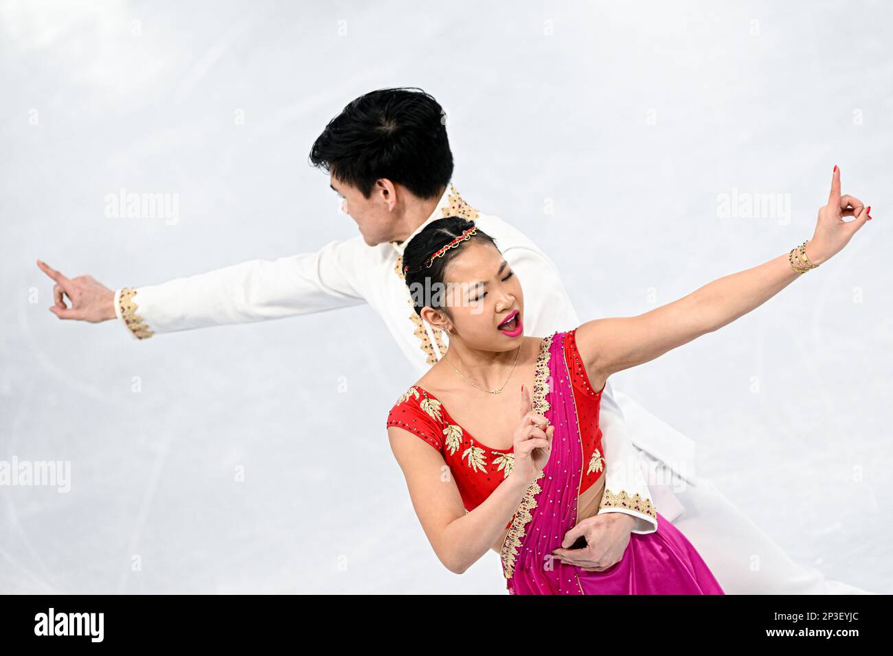 Hailey YU & Brendan GIANG (CAN), during Junior Ice Dance Free Dance, at ...