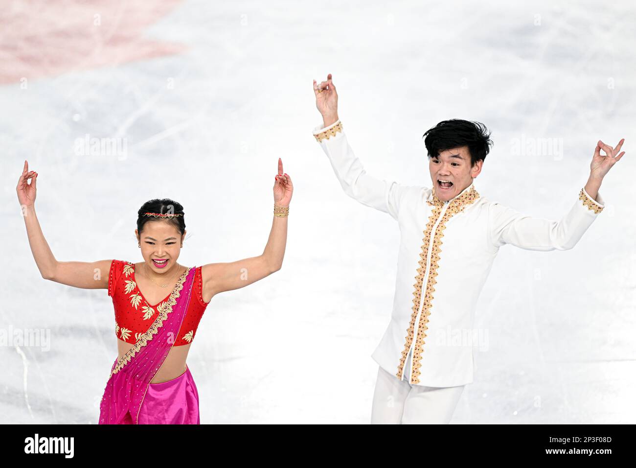 Hailey YU & Brendan GIANG (CAN), during Junior Ice Dance Free Dance, at ...