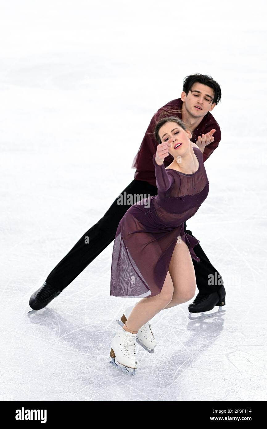 Helena CARHART & Volodymyr HOROVYI (USA), during Junior Ice Dance Free ...