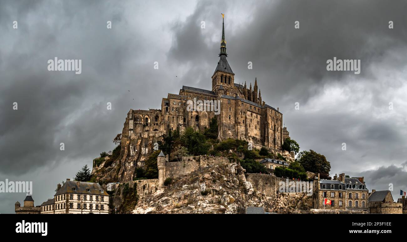 Cathedral At Mont Saint Michel, English Channel, Way of St. James ...