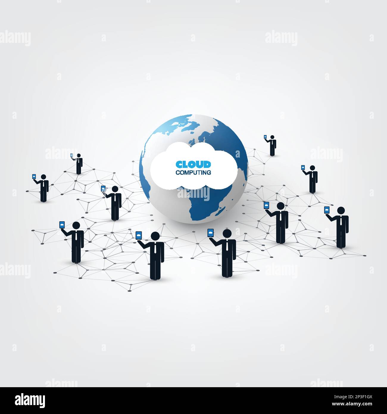 Cloud Computing, Technology, Digital Network Connections, Global ...