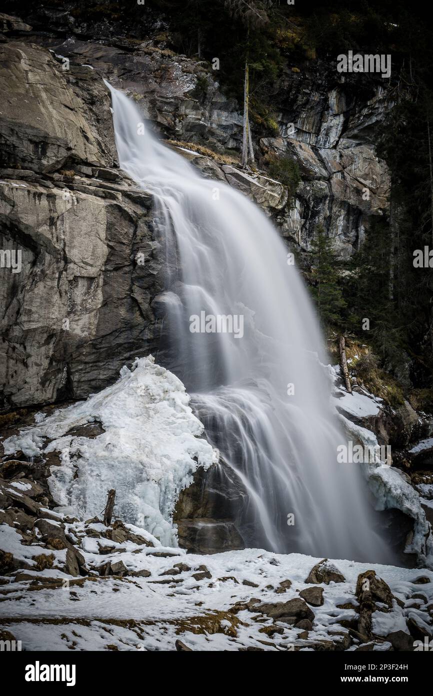 The beauty and power of the Krimmler Waterfalls in the Austrian ...