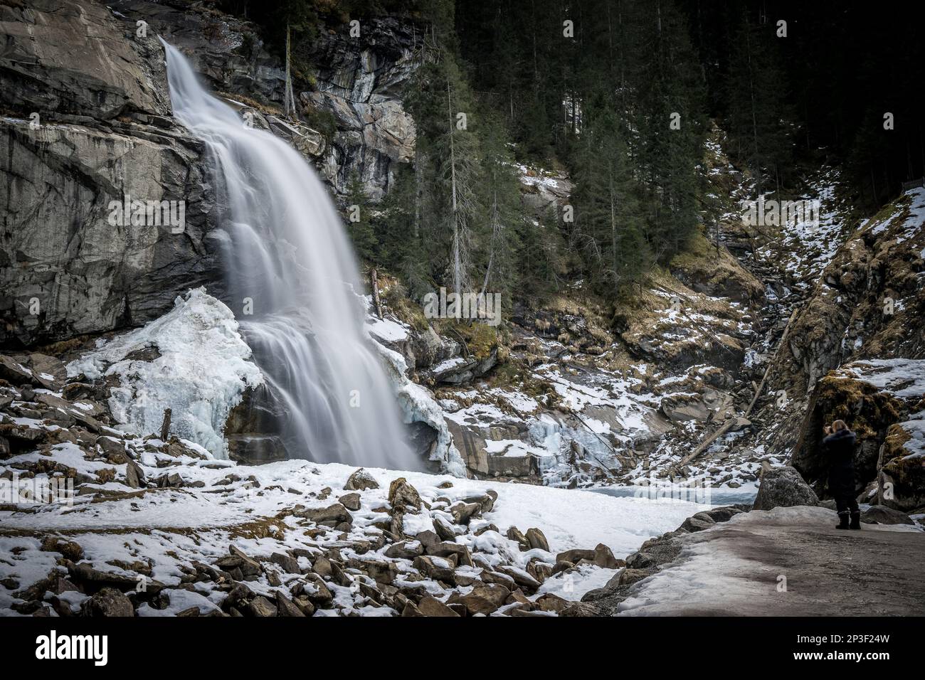 The beauty and power of the Krimmler Waterfalls in the Austrian ...
