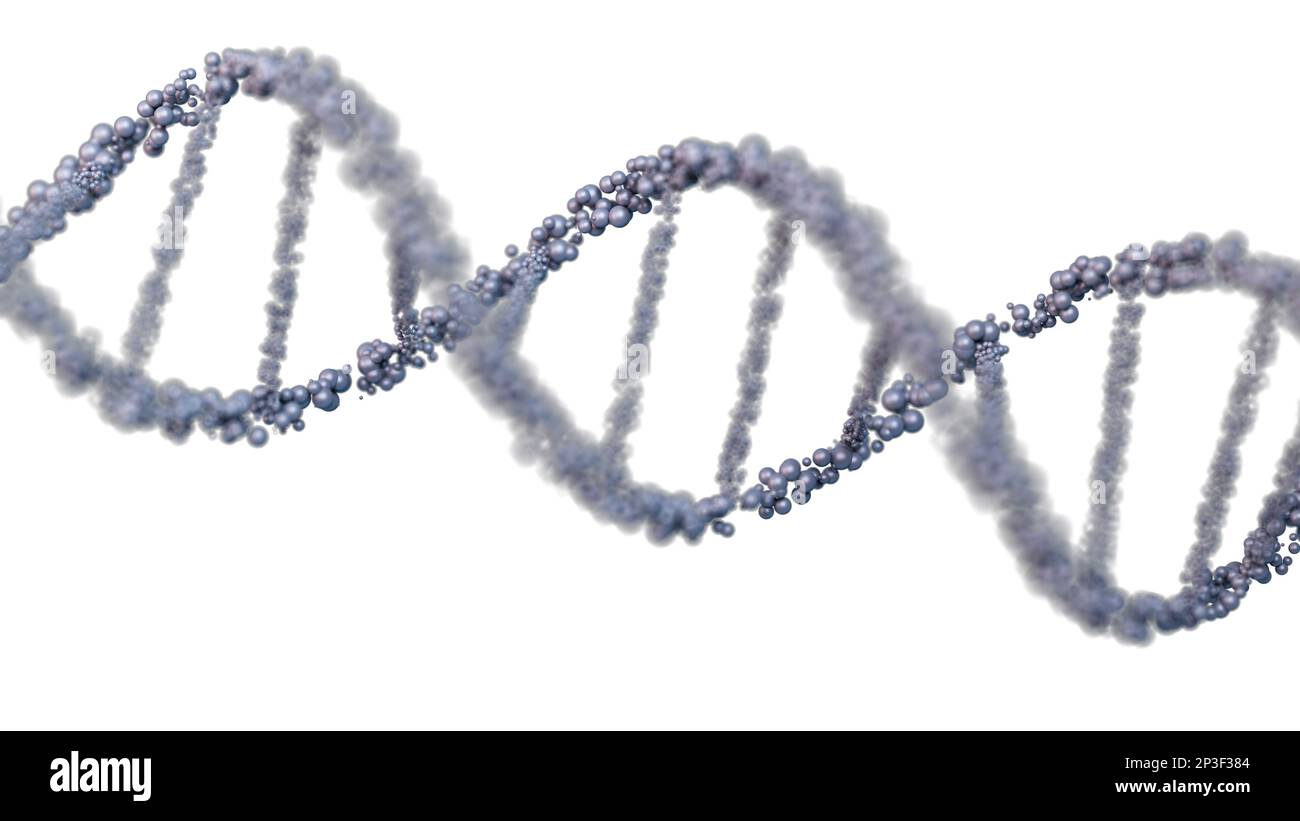 Dna structure seen under a microscope. genetic information molecules ...