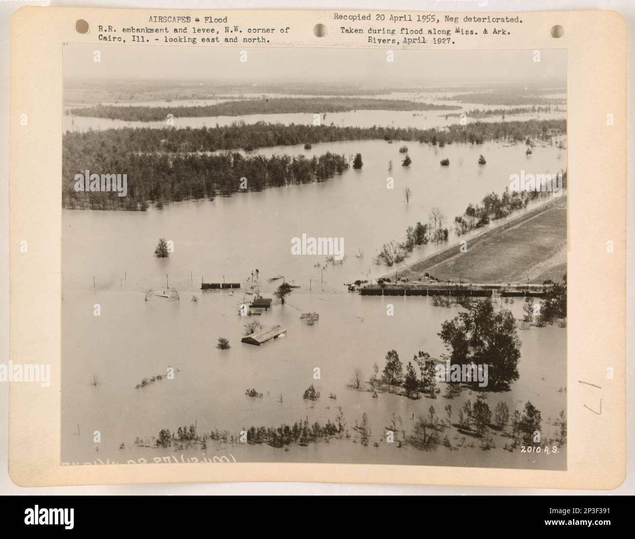 Floods - Arkansas and Mississippi River Flood, Aerial Photograph Stock ...